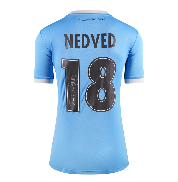 Pavel Nedved Official UEFA Champions League Back Signed and Framed SS